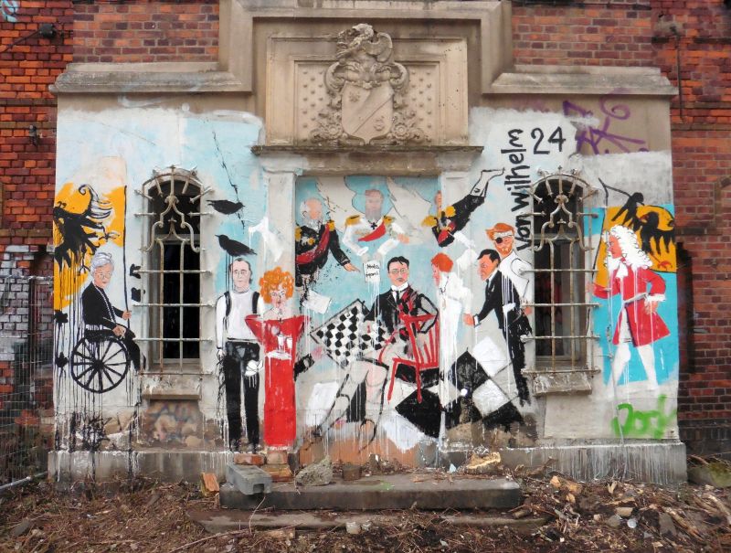 Wandbild von Wilhelm bei Swiderski (Danke, Peter!) – Geheimtipp Leipzig